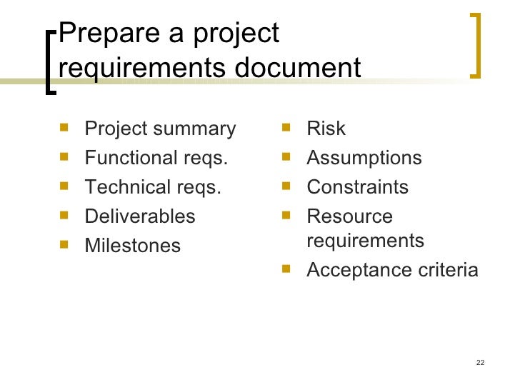 Project Requirements, What Are They And How Do You Know You