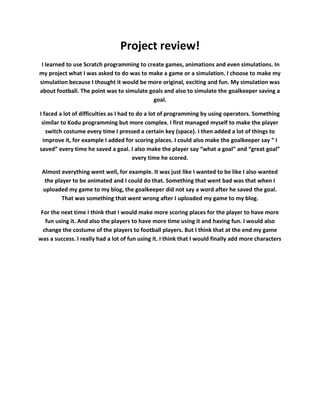 Project review | PDF