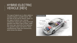 ABOUT ELECTRIC VEHICLES AND NEW TECHNLOGIES | PPTX