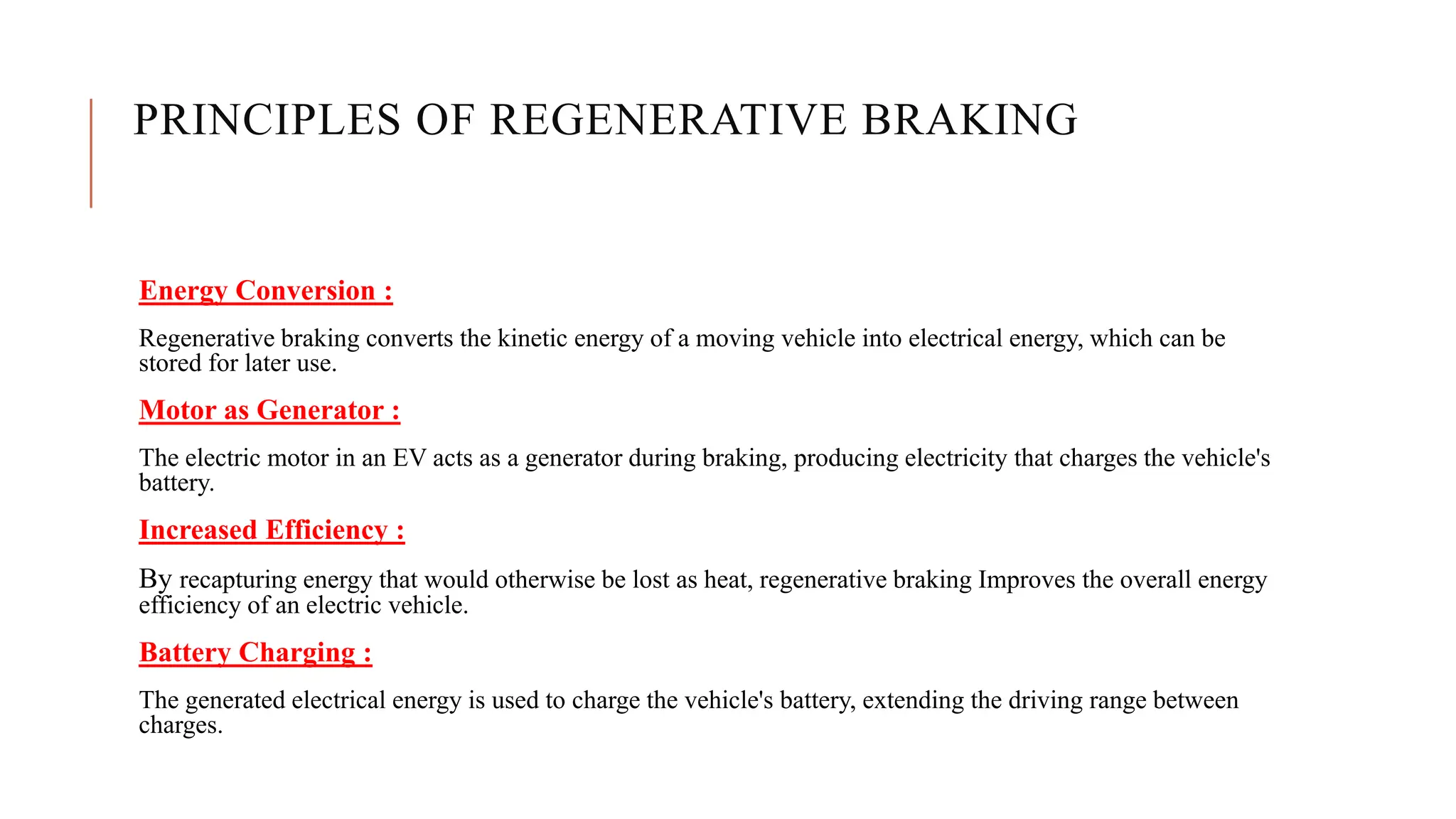ABOUT REGENERATIVE BRAKING SYSTEM ON AUTOMOBILES | PPTX