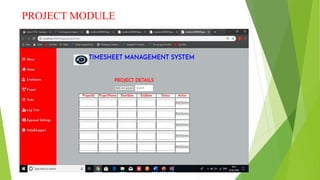 TIME-SHEET AND TASK MANAGEMENT SYSTEM USING ANGULARJS | PPT