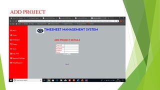 TIME-SHEET AND TASK MANAGEMENT SYSTEM USING ANGULARJS | PPTX
