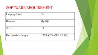 TIME-SHEET AND TASK MANAGEMENT SYSTEM USING ANGULARJS | PPTX