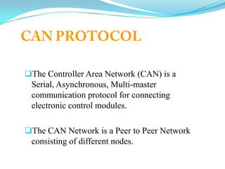 CAN BASED COLLISION AVOIDANCE SYSTEM FOR AUTOMOBILES | PPT