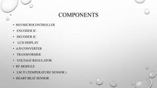 wireless human health monitoring system | PPTX