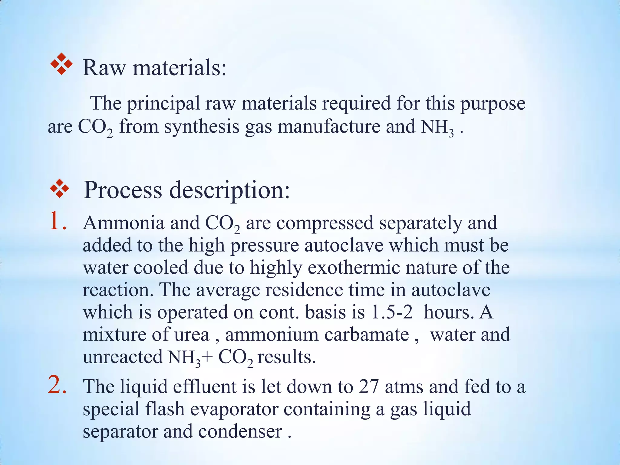 Process Simulation of Urea Plant | PPTX