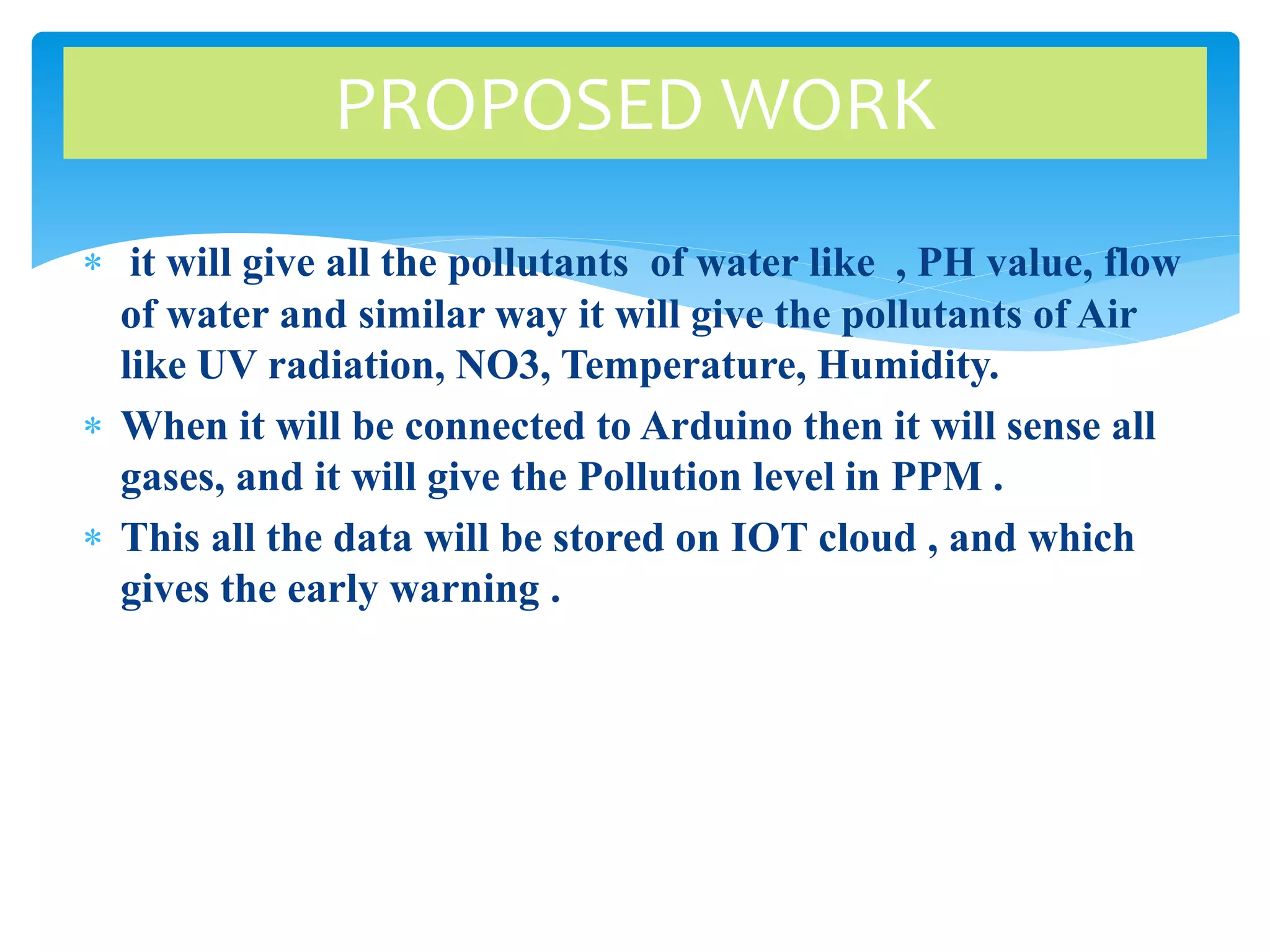 Air Quality and Water Quality Monitoring using | PPTX