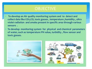 Air Quality and Water Quality Monitoring using | PPTX