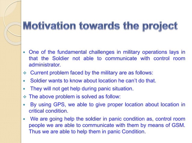 soldier tracking and health monitoring system | PPTX | Technology ...