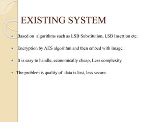 Reversible image data hiding over encrypted domain using key modulation | PPT