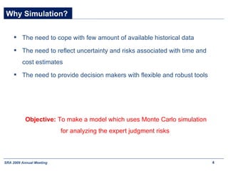 project time and cost risk analysis | PPT