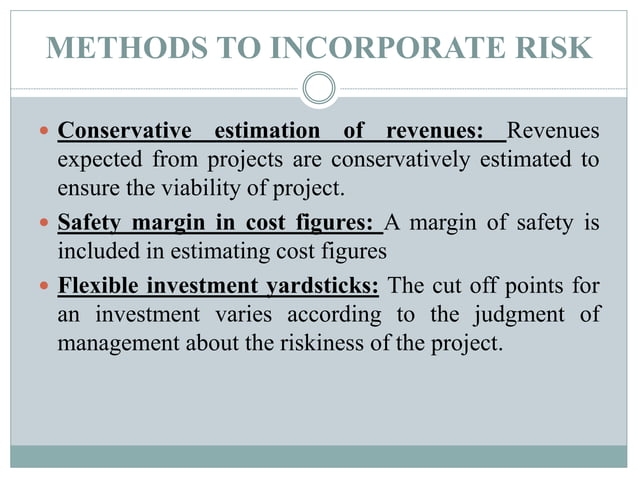 Project risk analysis | PPT