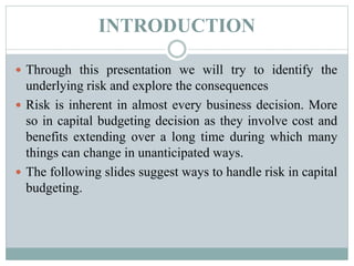Project risk analysis | PPT