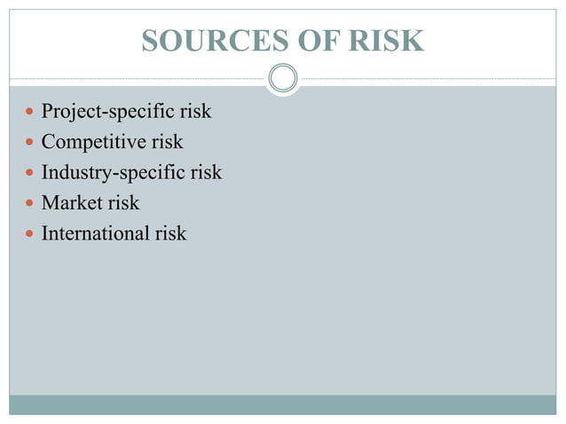 Project risk analysis | PPT
