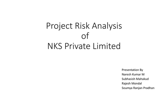 Project risk analysis | PPT