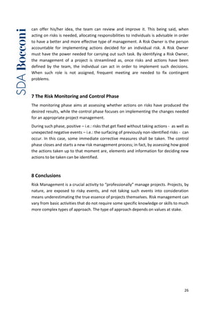 Project risk management | PDF