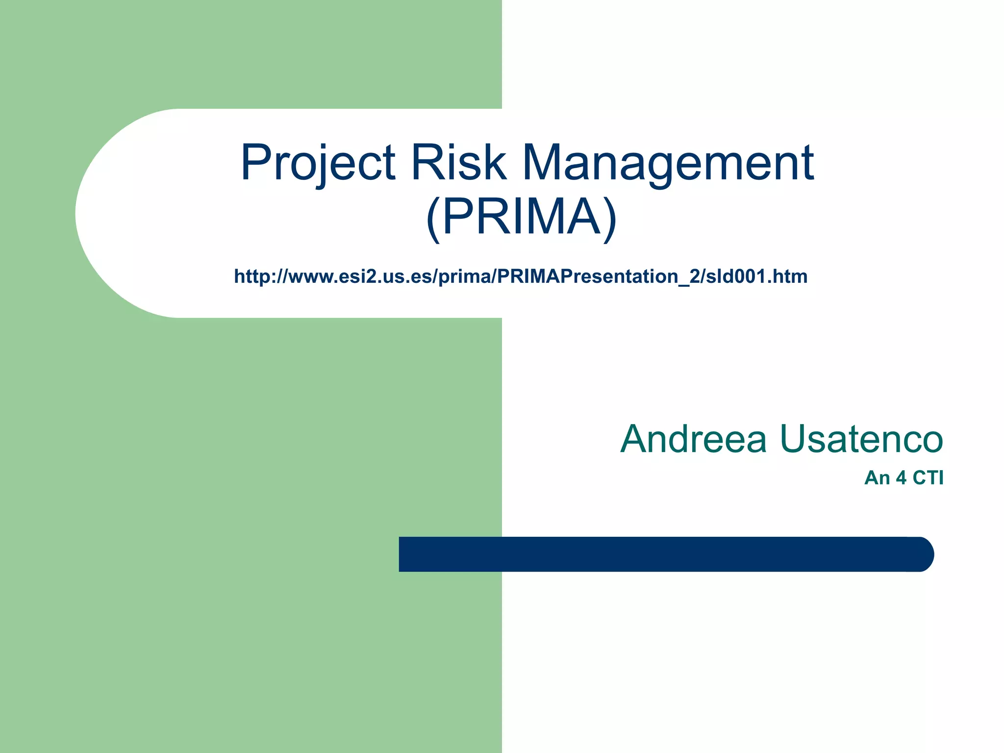 Project risk management | PPT