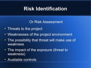 Risk Management in Project Management | PPT