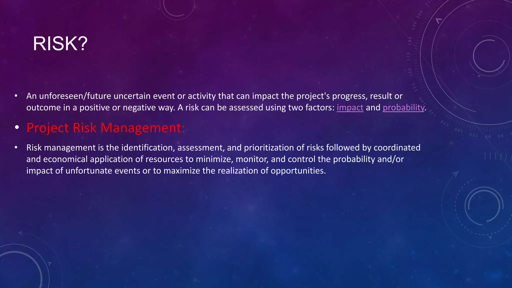 Project risk management | PPT