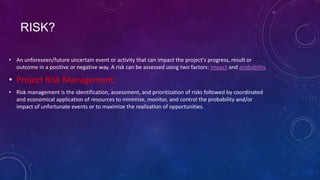 Project risk management | PPT