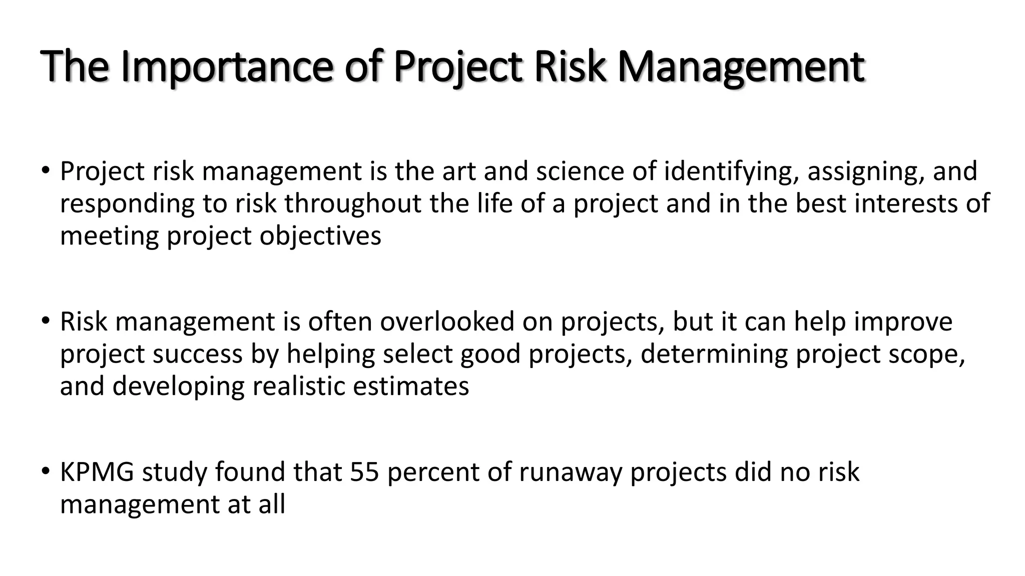 Project Risk Management | PPTX