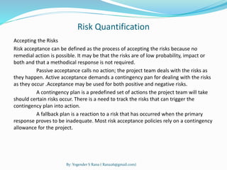 Project risk management | PPTX