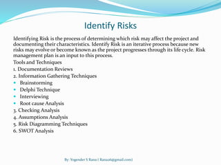 Project risk management | PPTX