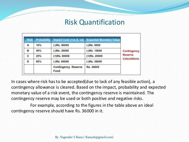 Project risk management