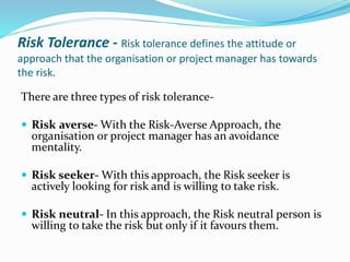 Project risk management: Techniques and strategies | PPT