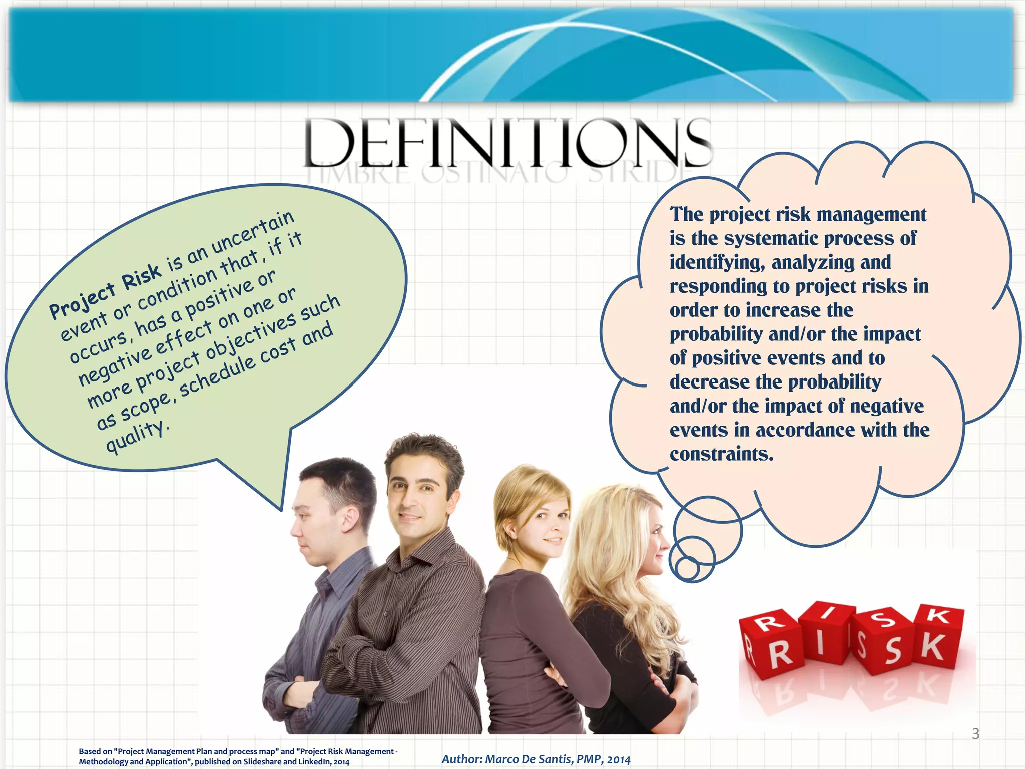 Project risk management focus on risk identification techniques | PPT