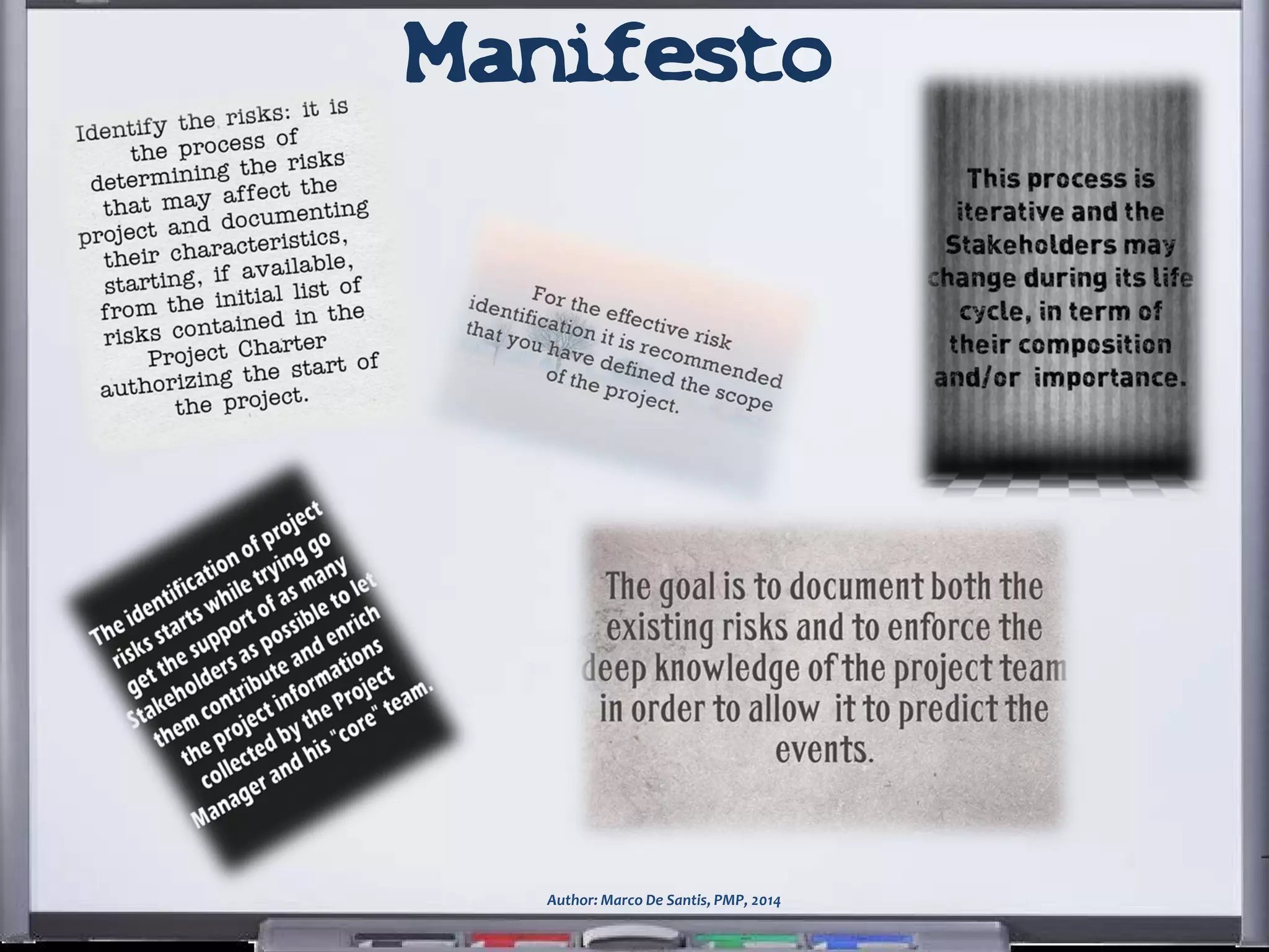 Project risk management focus on risk identification techniques | PPT