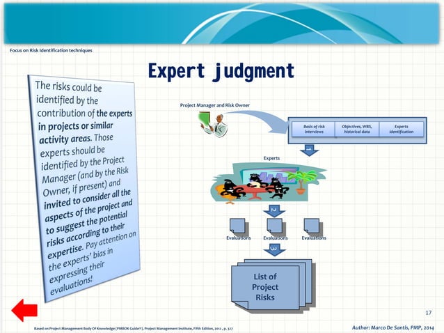 Project risk management focus on risk identification techniques | PPT