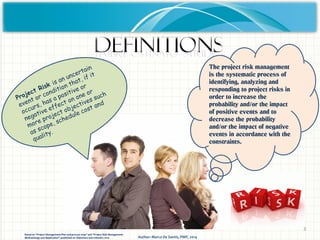 Project risk management focus on risk identification techniques | PPT