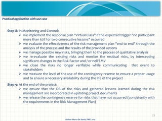 Project risk management - Methodology and application | PDF