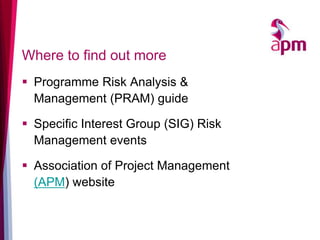 An introduction to Risk Management, 14 March 2017 | PPTX