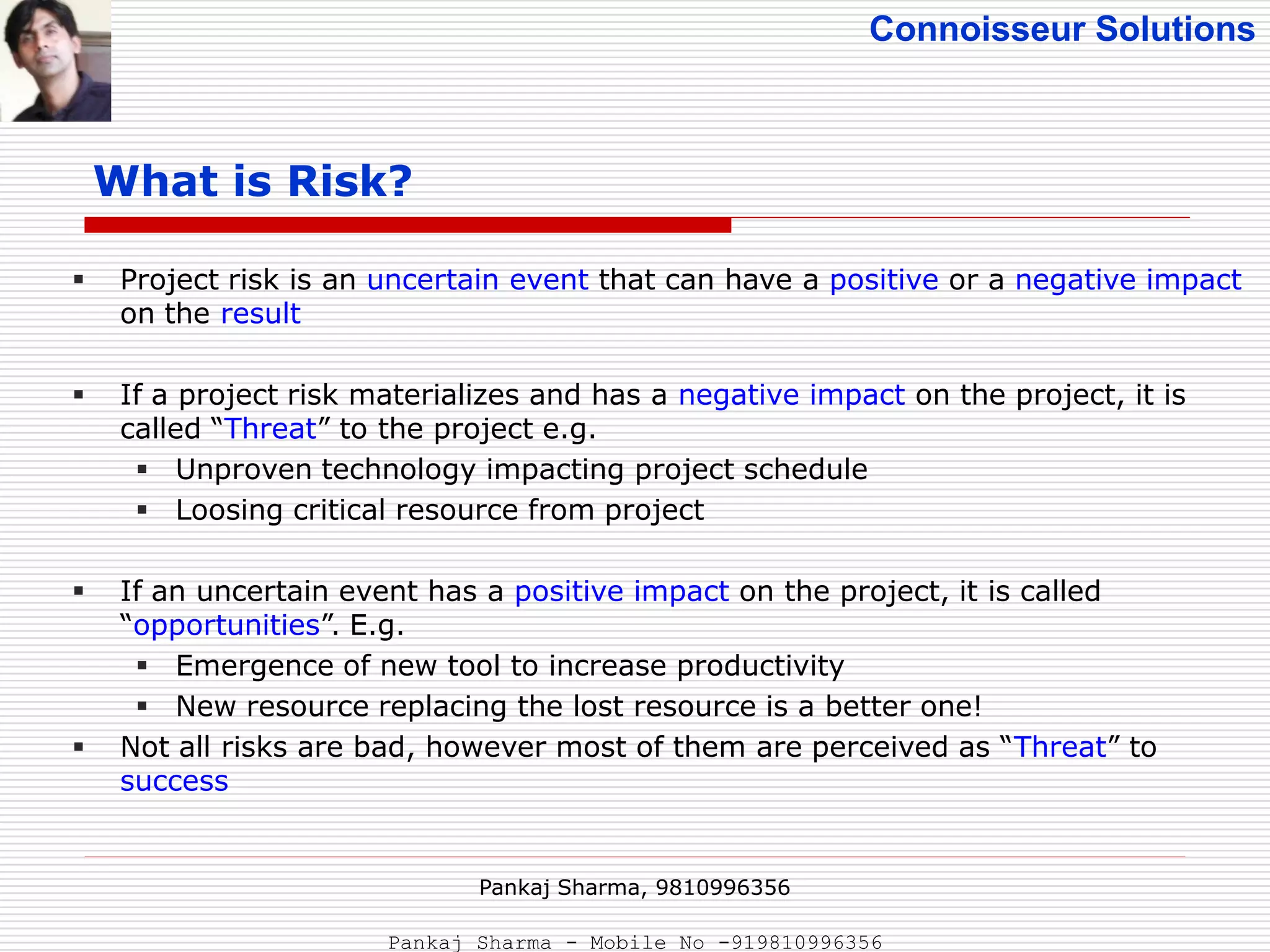 Project Risk Management - PMBOK5 | PDF