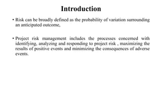 Project risk management in automotive industry | PPTX