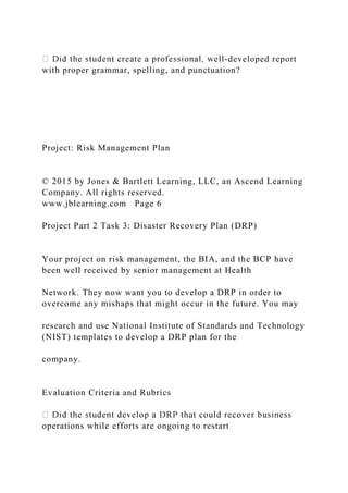 Project Risk Management Plan © 2015 by Jones & Bartl.docx