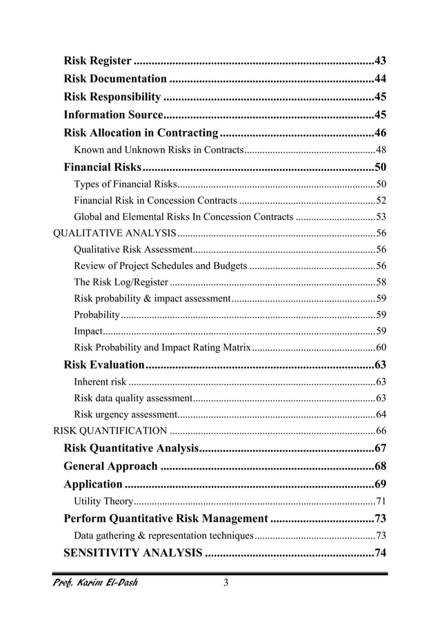Project risk management training manual | PDF | Business Accounting ...
