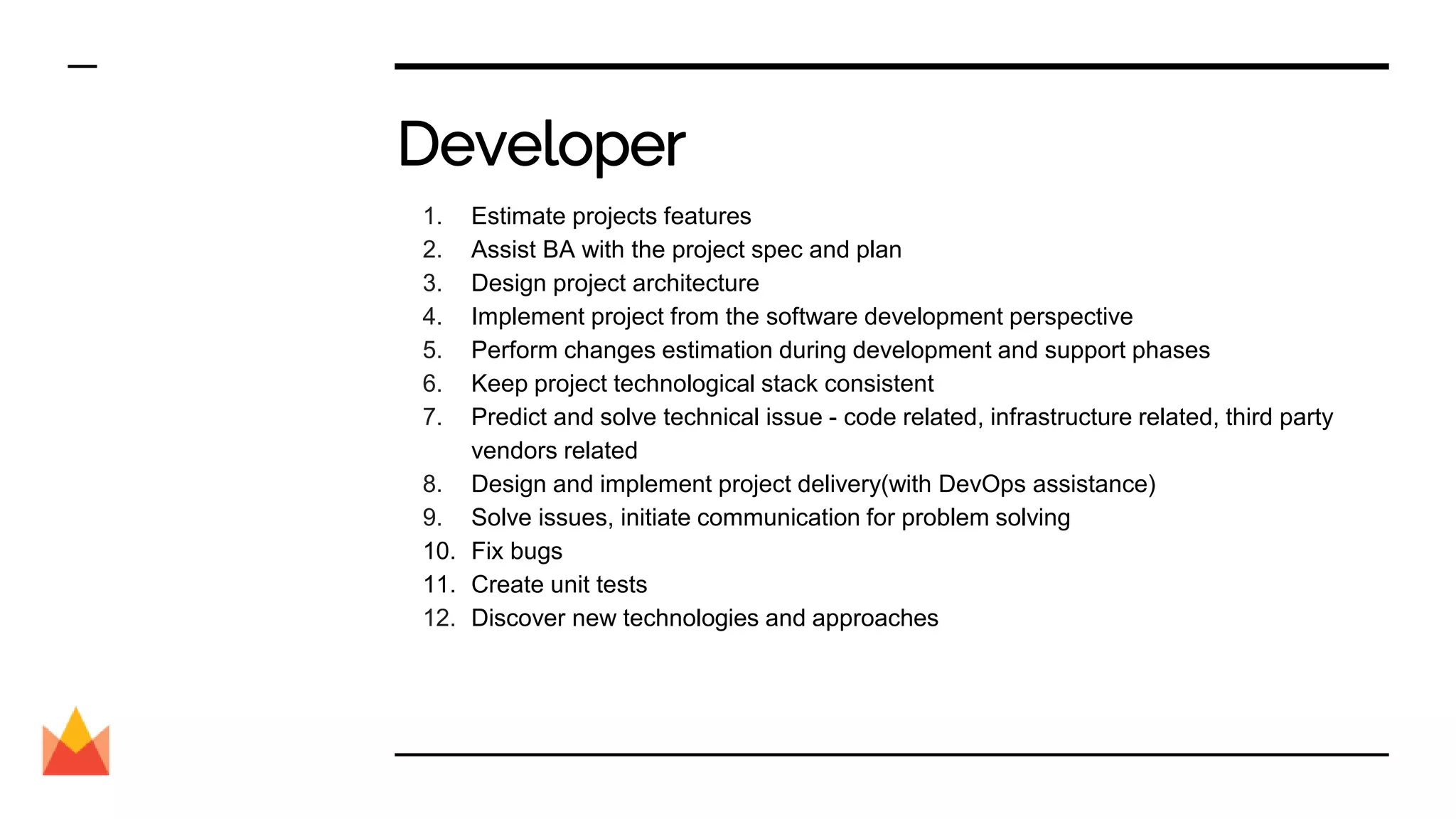Masters Academy: Project roles and responsibilities + project lifecycle ...
