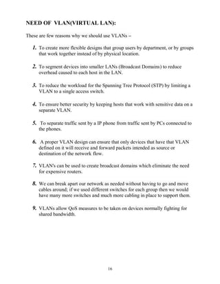 VLAN and its implementation | PDF