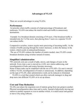 VLAN and its implementation | PDF