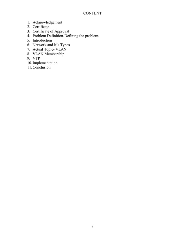VLAN and its implementation | PDF