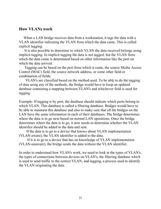 VLAN and its implementation | PDF