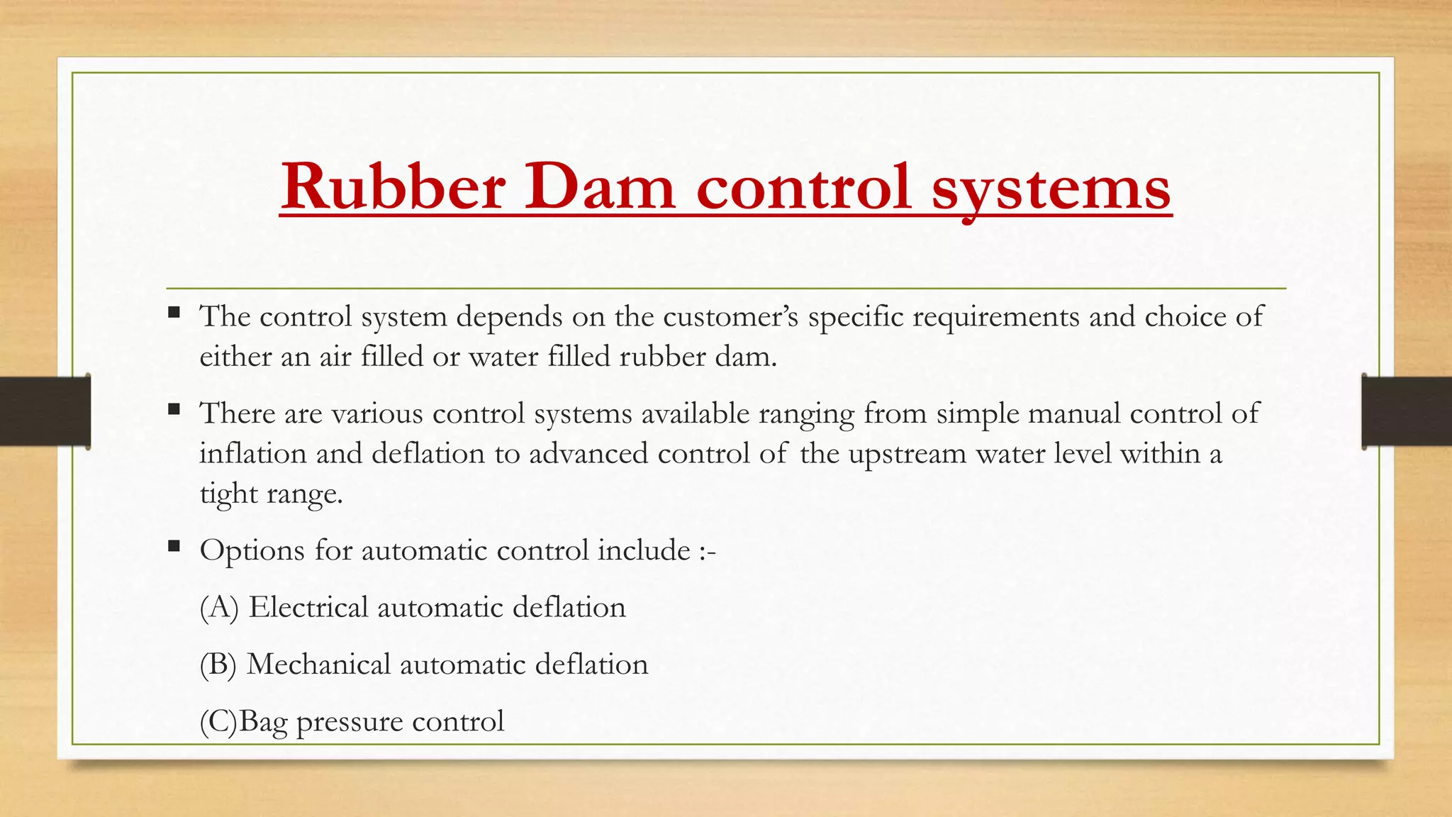 Project rubber dam ppt | PPTX