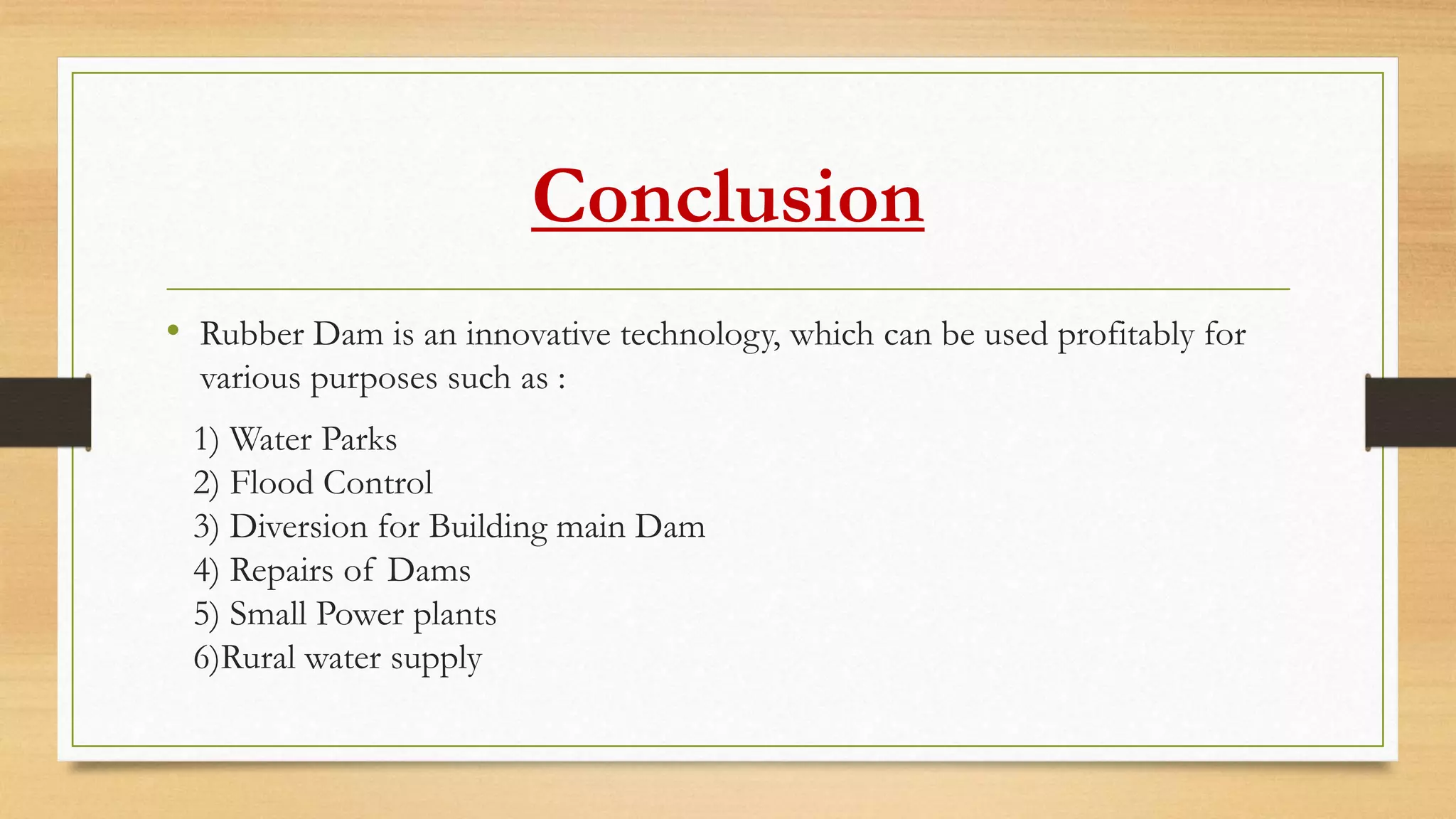Project rubber dam ppt | PPTX