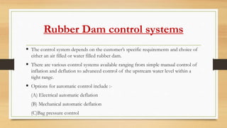 Project rubber dam ppt | PPTX | Civil Engineering Industry | Industries