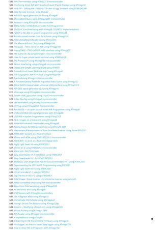 Projects at mega32-avr-projects-list-1197-projects | PDF