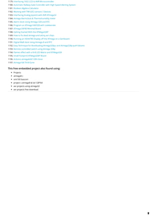 Projects at mega32-avr-projects-list-1197-projects | PDF