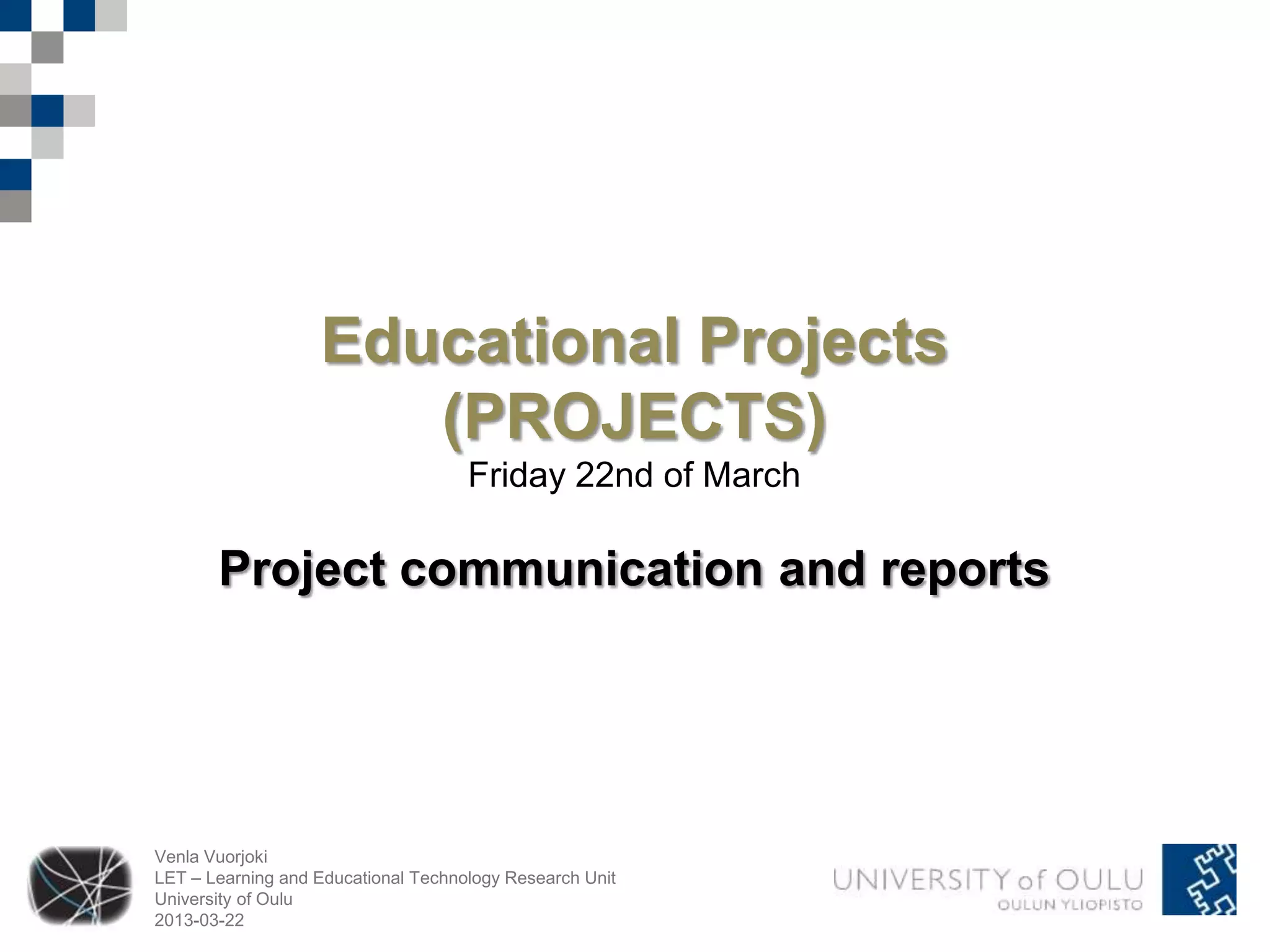 Projects 2013 03-22-slideshare_version | PPT